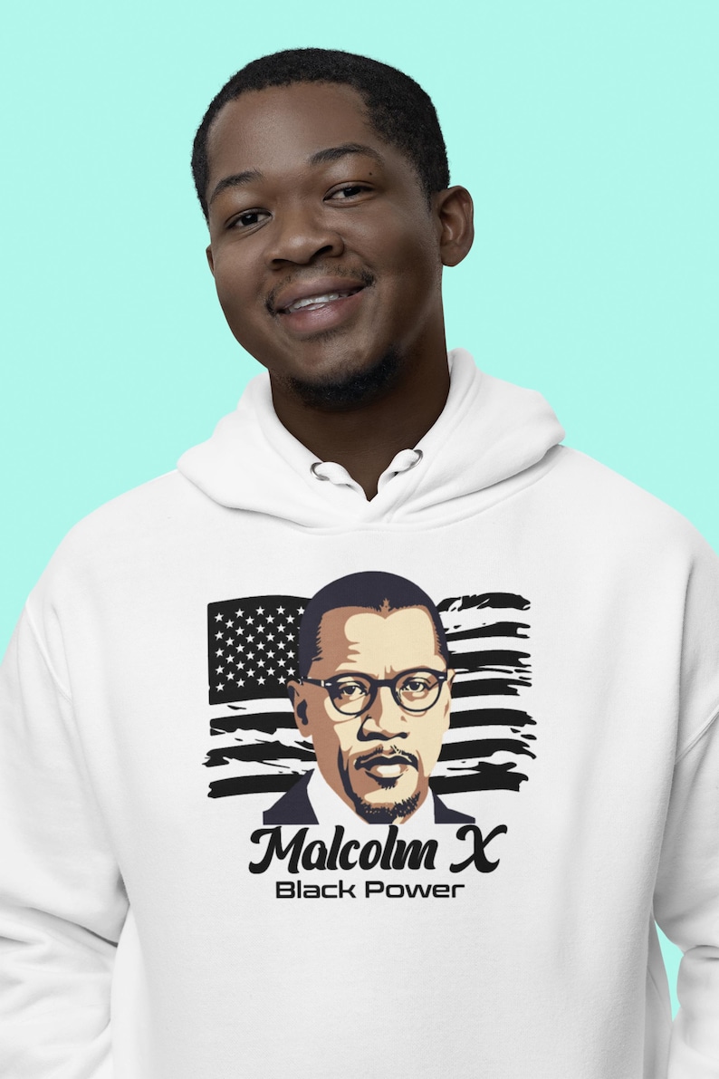 Malcolm X Hoodie, Malcolm X Civil Rights Leader Shirt, Malcolm X Social ...