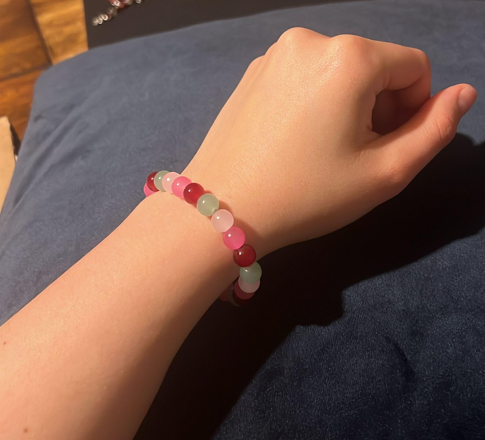 Glass Bead Nezuko Themed Bracelet - Etsy