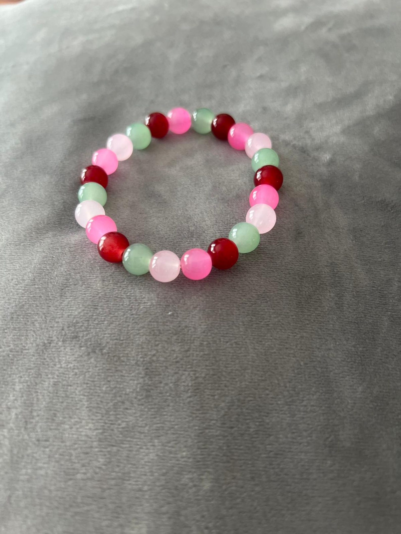 Glass Bead Nezuko Themed Bracelet - Etsy