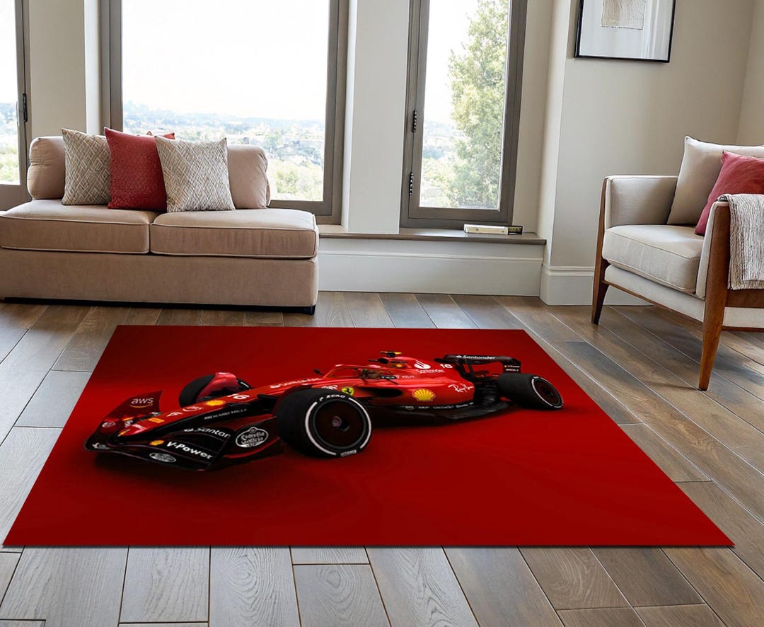 Gift for Formula Fans, Sport Room Rug, Formula Rug, Car Decor, Young ...
