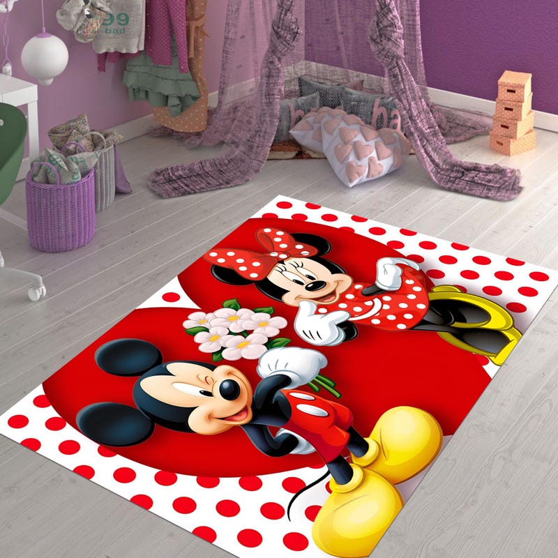 Mickey Mouse Rug - Etsy