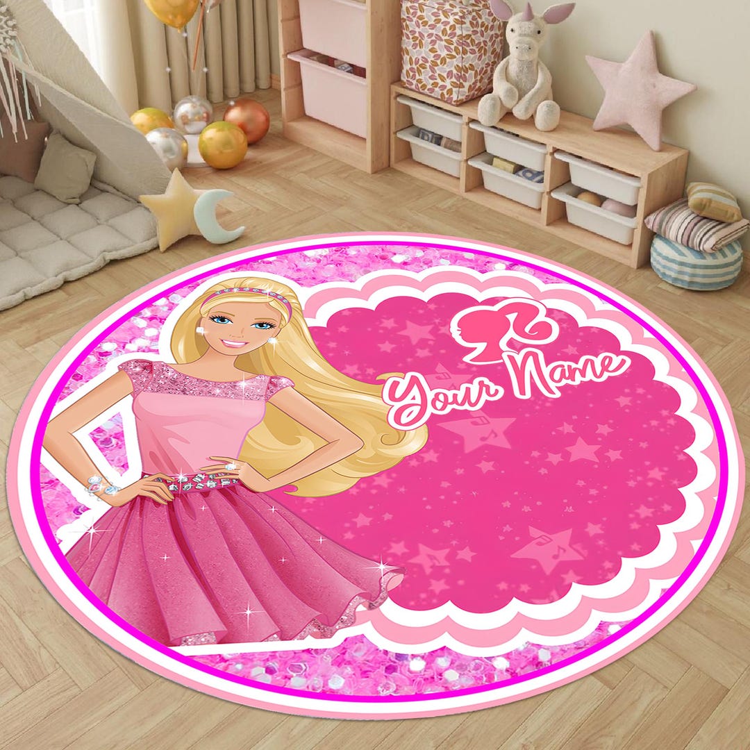 Custom Rug, Your Name Rug, Kids Room Rug, Round Rug, Girl Room Rug ...