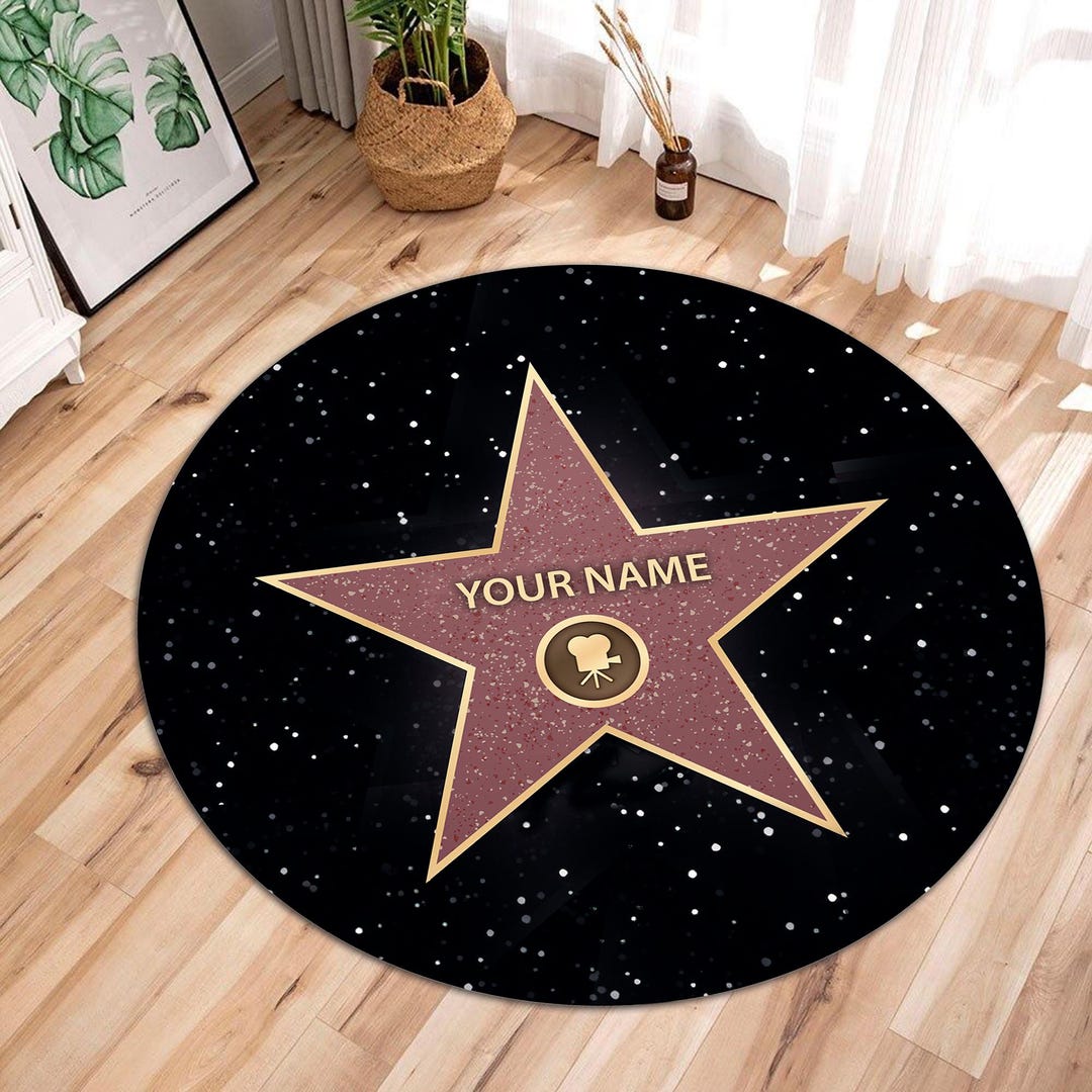 Fame Rug, Personalized Rug, Hollywood Rug, Walk of Fame Rug, Hollywood ...