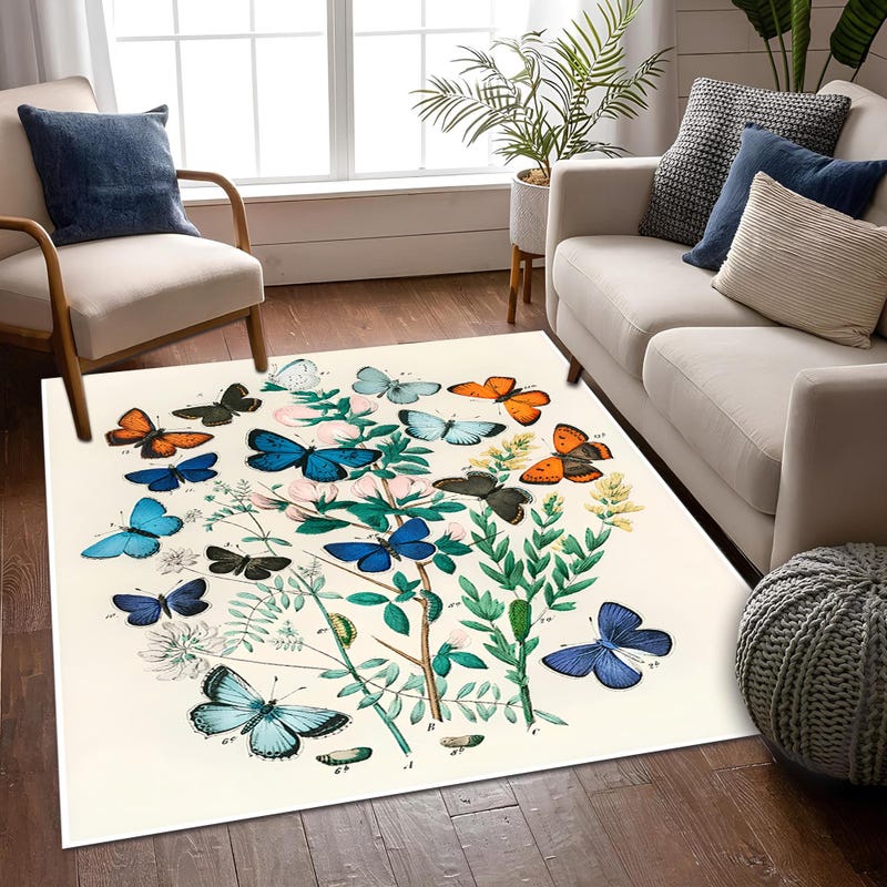 Butterfly Rug - Etsy
