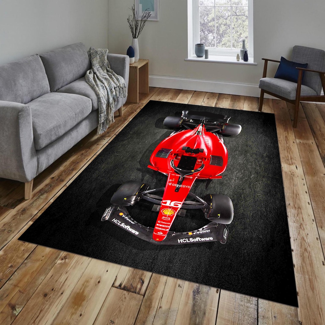 Formula Rug, Car Decor, Young Room Rug, Sport Cars Rug, Game Room Rug ...