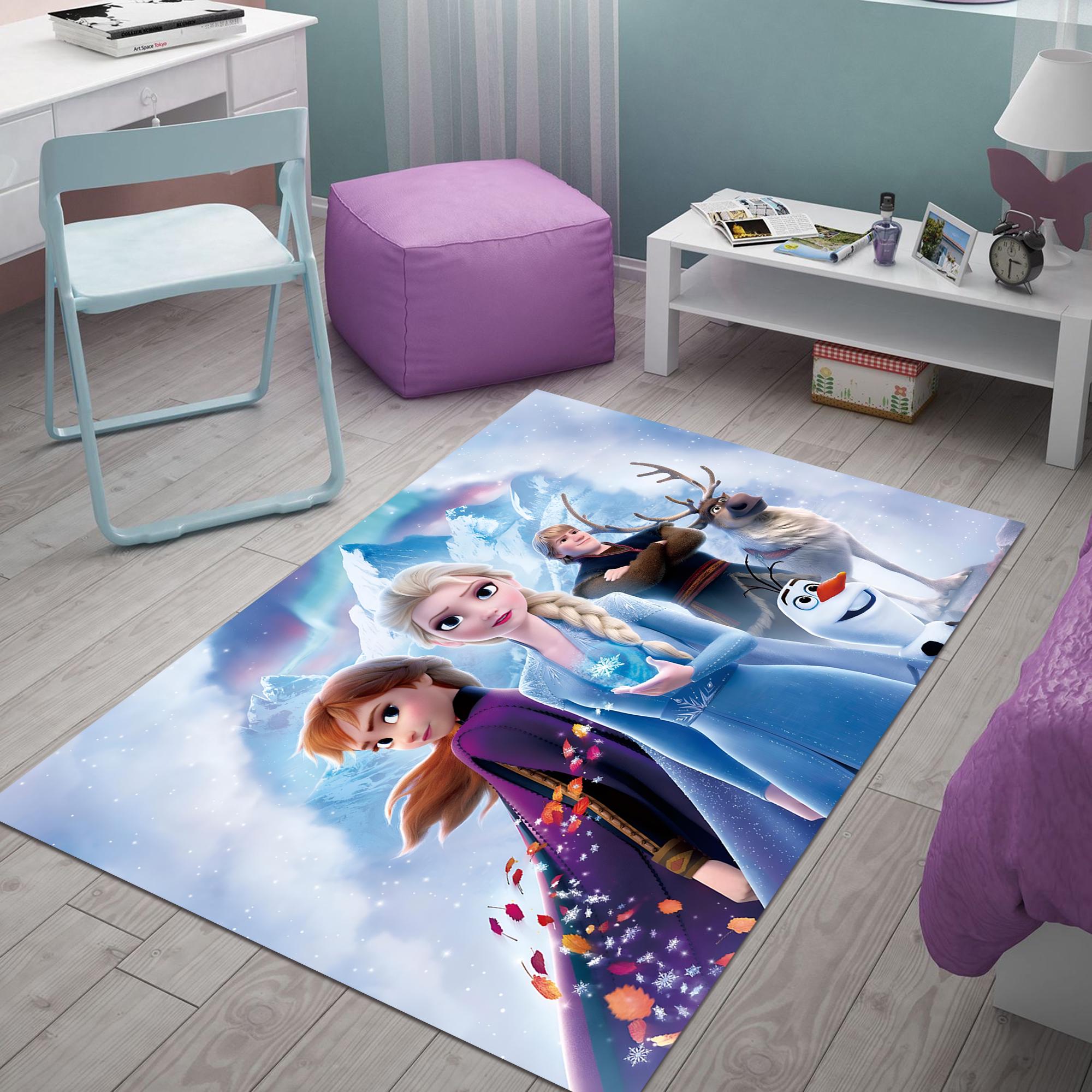 Elsa Rug, Frozen Rug, Kids Room Rug, Elsa and Anna Rug, Gift for Kids ...