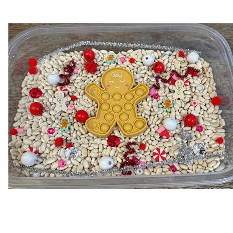 Gingerbread Sensory Bin, Sensory Play for Preschoolers, Homeschool ...