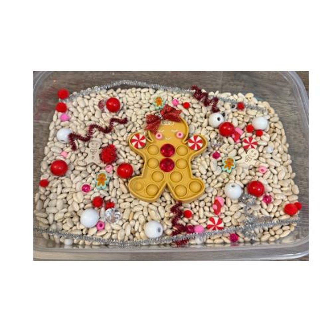 Gingerbread Sensory Bin, Sensory Play for Preschoolers, Homeschool ...