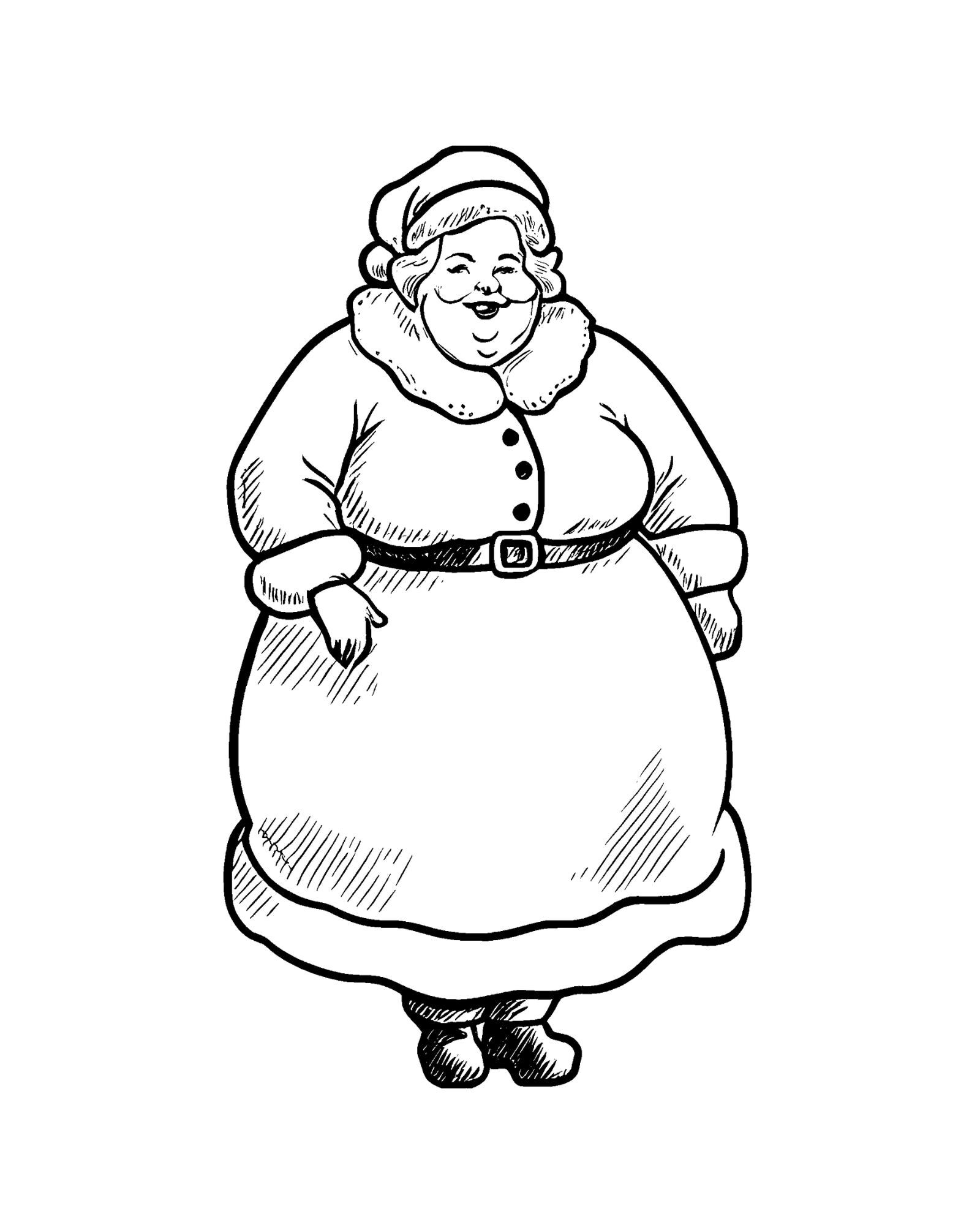 Christmas Color Pages Featuring Santa Claus, His Helpers and Other ...