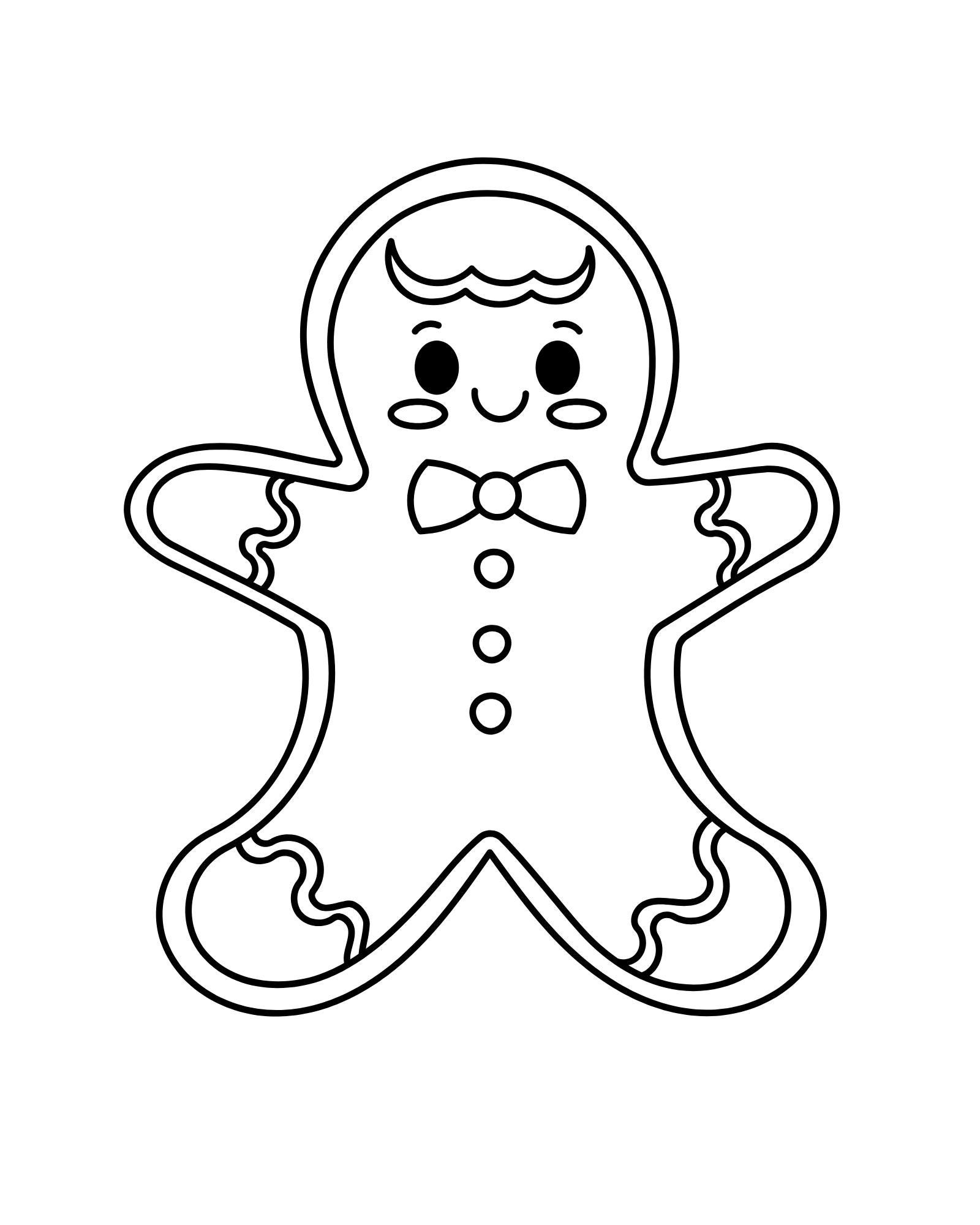 Christmas Coloring Pages – Santa, Reindeer, Gingerbread (PDF Pattern ...
