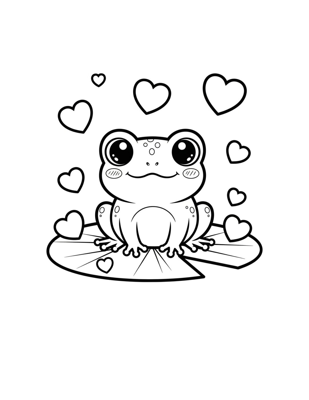 Valentine’s Day Coloring Book for Kids | Kawaii Animal Coloring Pages ...