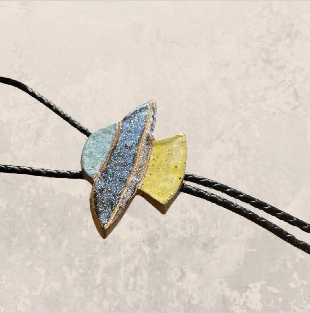 UFO Handmade Ceramic Bolo Tie - Etsy