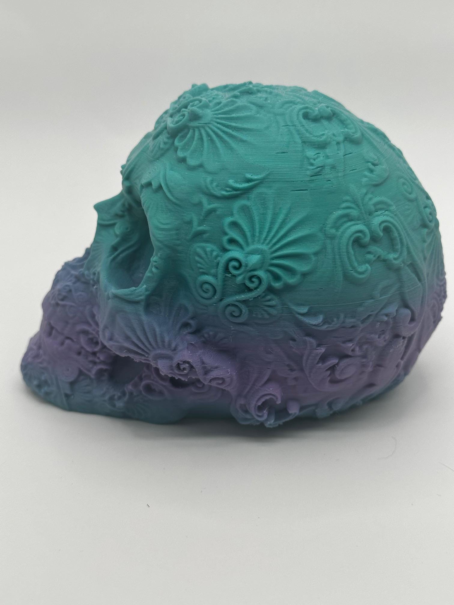 3D Printed Sugar Skull, Baroque Skull - Etsy