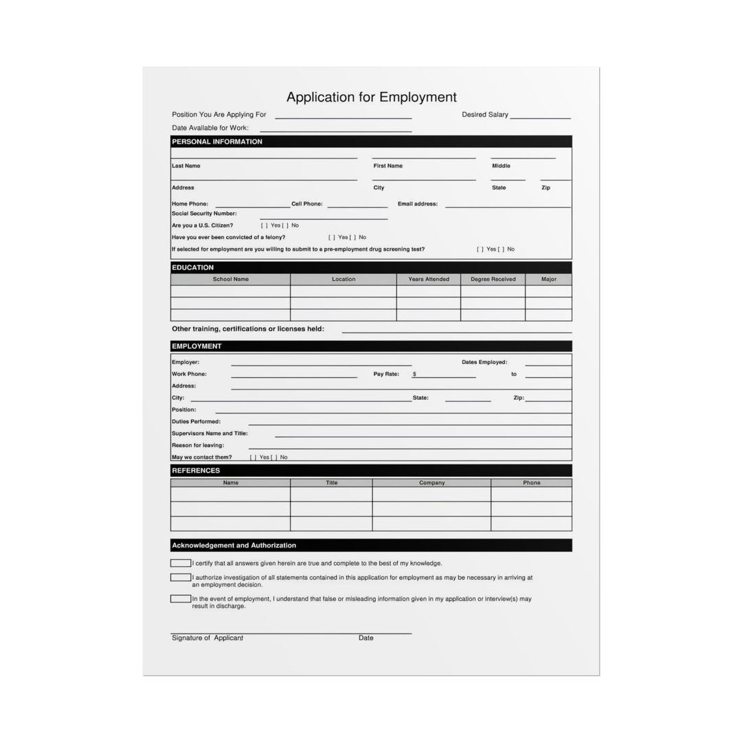 Job Application Poster (for Prank) - Etsy