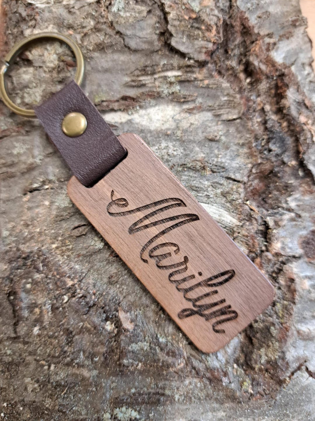 Key Chain Laser Engraved Birthday Custom Wood - Etsy