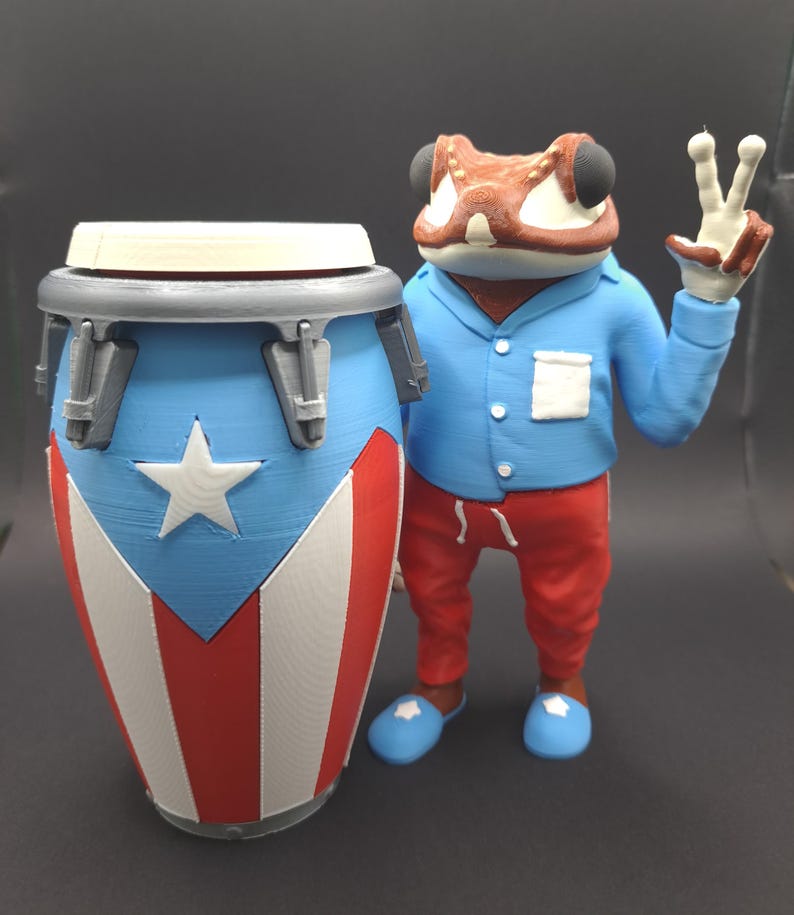 Puerto Rican Conga - 3D Printed Collectible (5inches) - Etsy