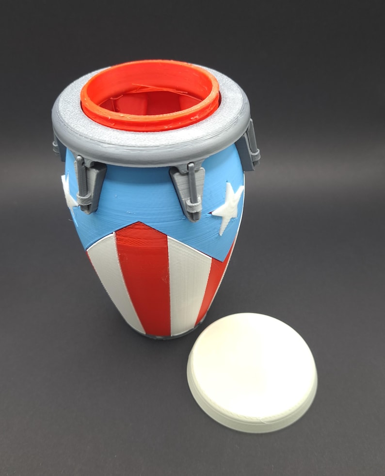 Puerto Rican Conga - 3D Printed Collectible (5inches) - Etsy