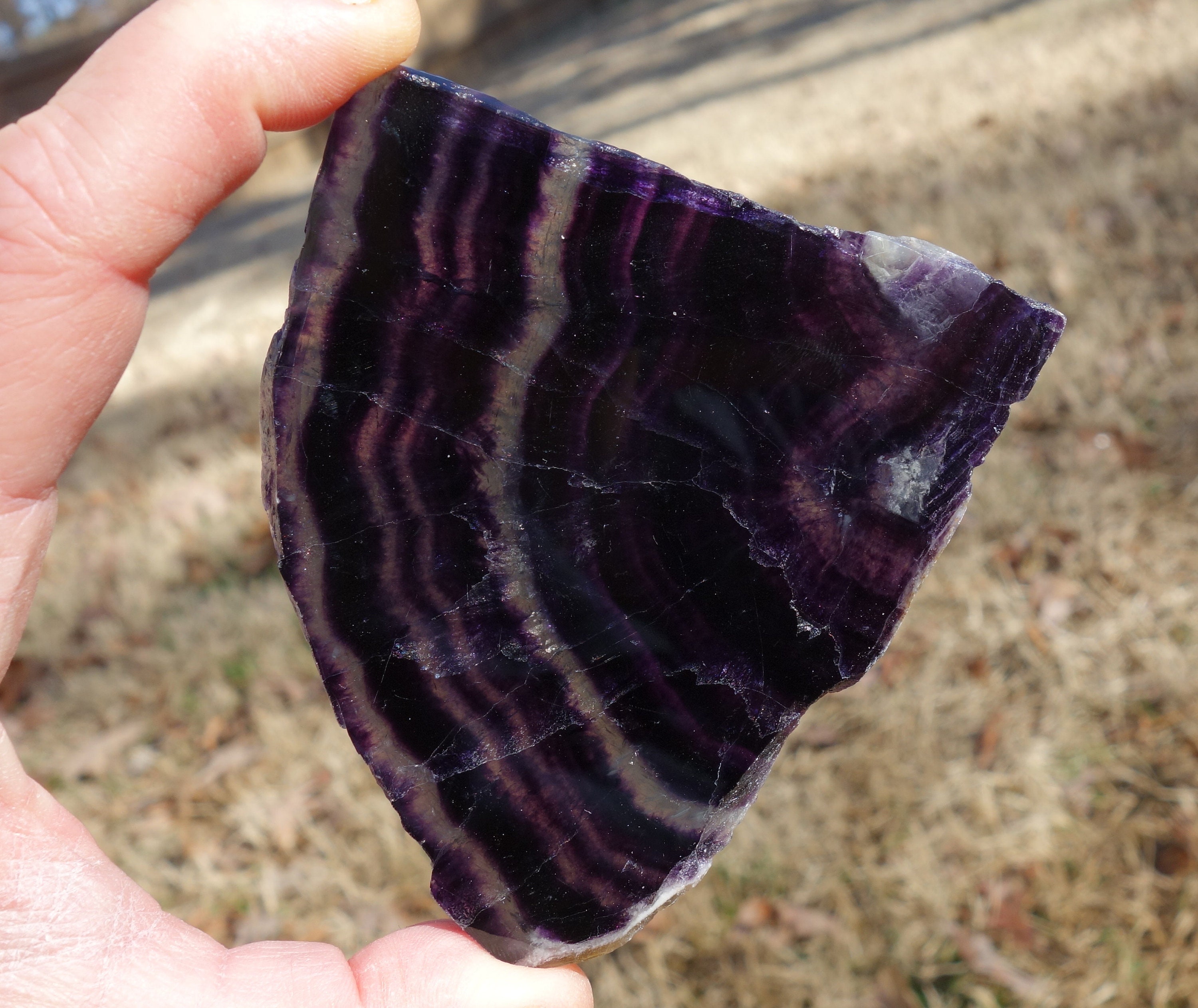 Home Décor Fluorite slab natural edge Rocks & Geodes etna.com.pe