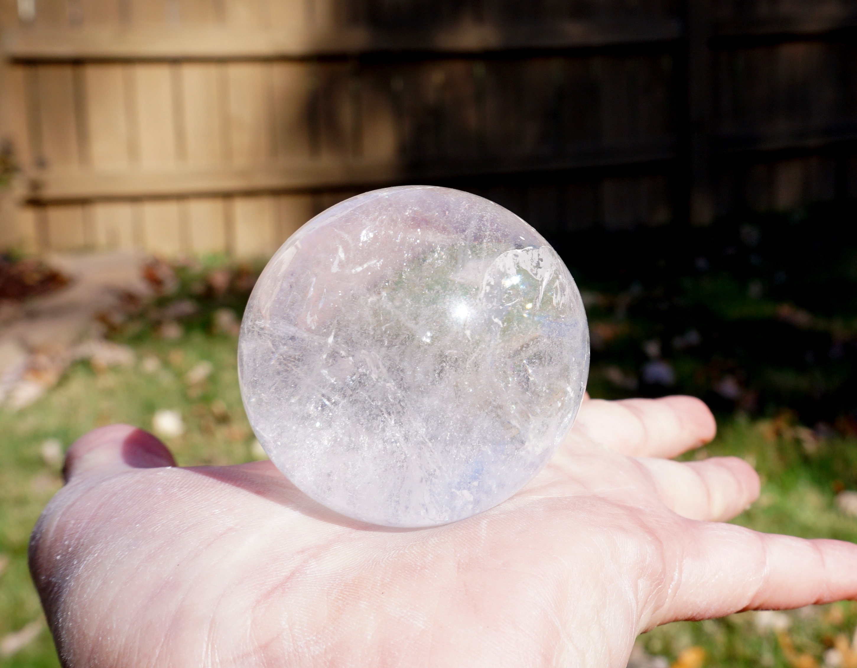 Clear Quartz Crystal Ball