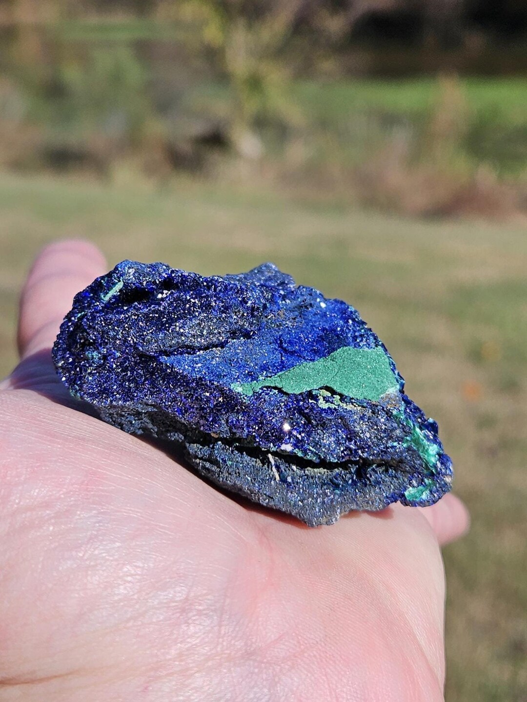 Azurite 9 Natural Untreated Azurite and Malachite Crystal Mineral ...