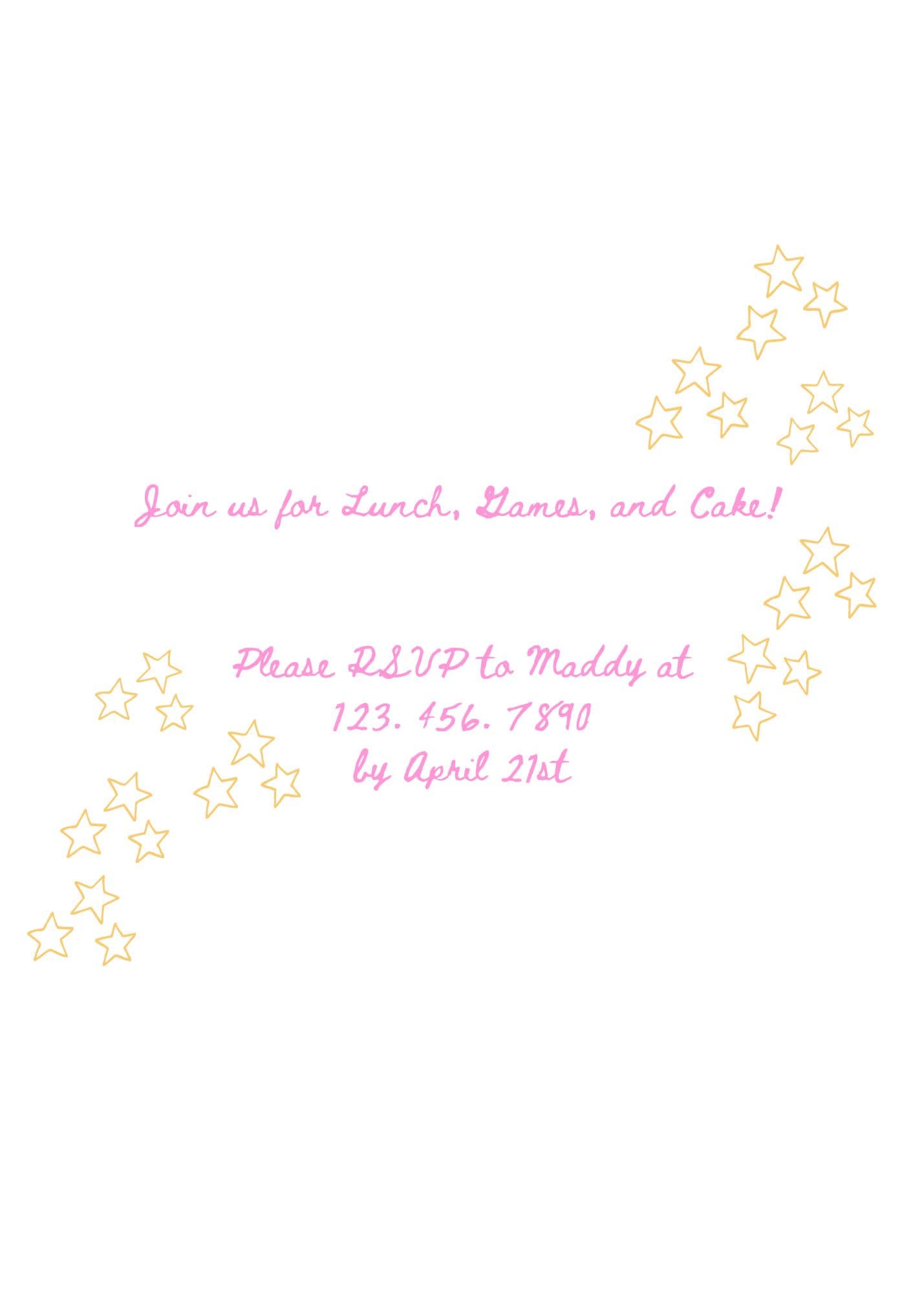 Birthday Party Invitation Template - 5x7, Customizable - Etsy