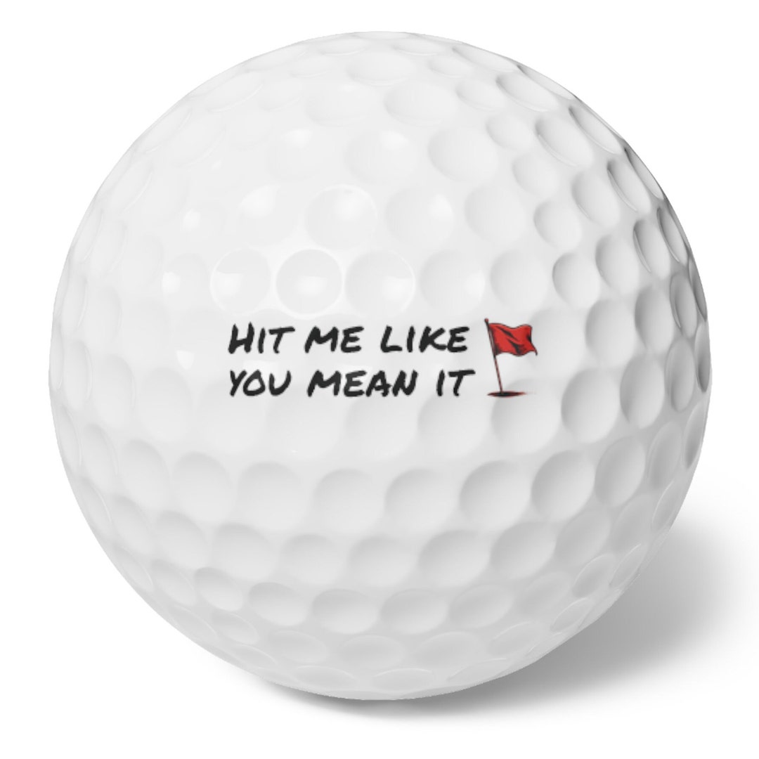 Golf Balls Set HIT ME, Funny Golf Ball Gift, Golf Accessories, Golf ...