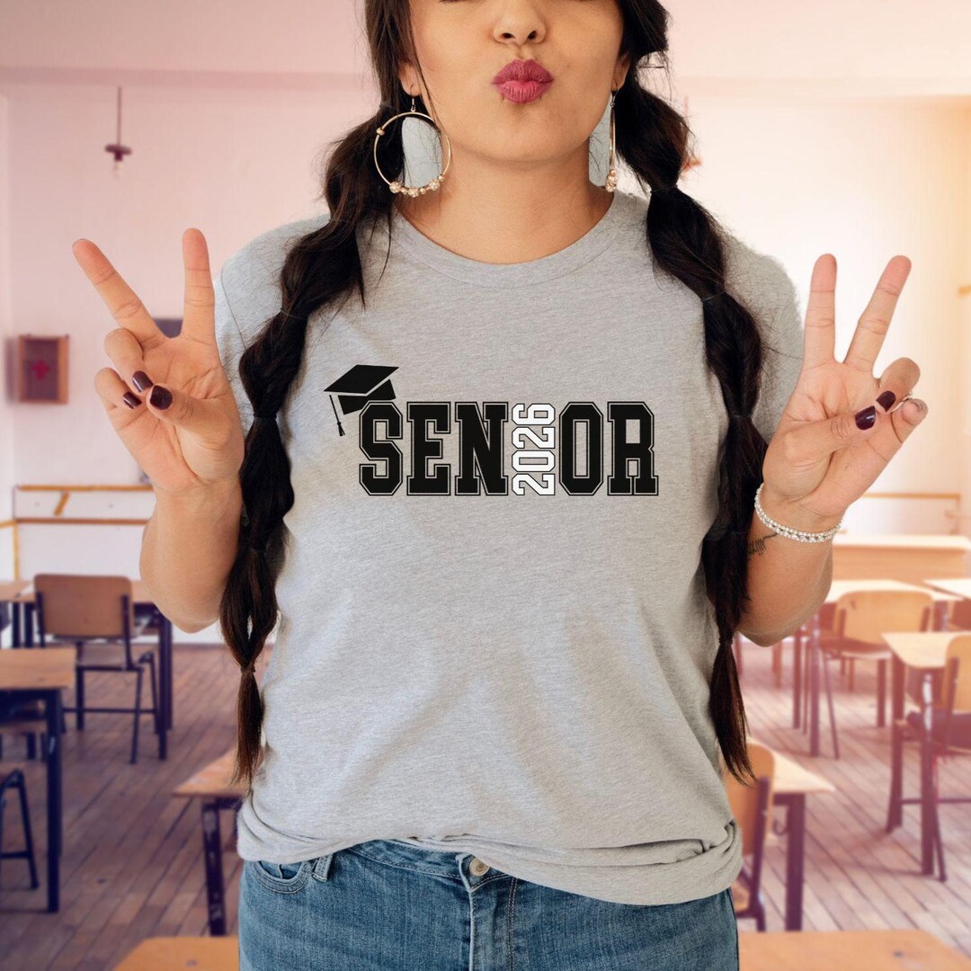 Senior 2026 T-shirt, Graduation Gift, Class of 2026 Shirt, Senior Year ...