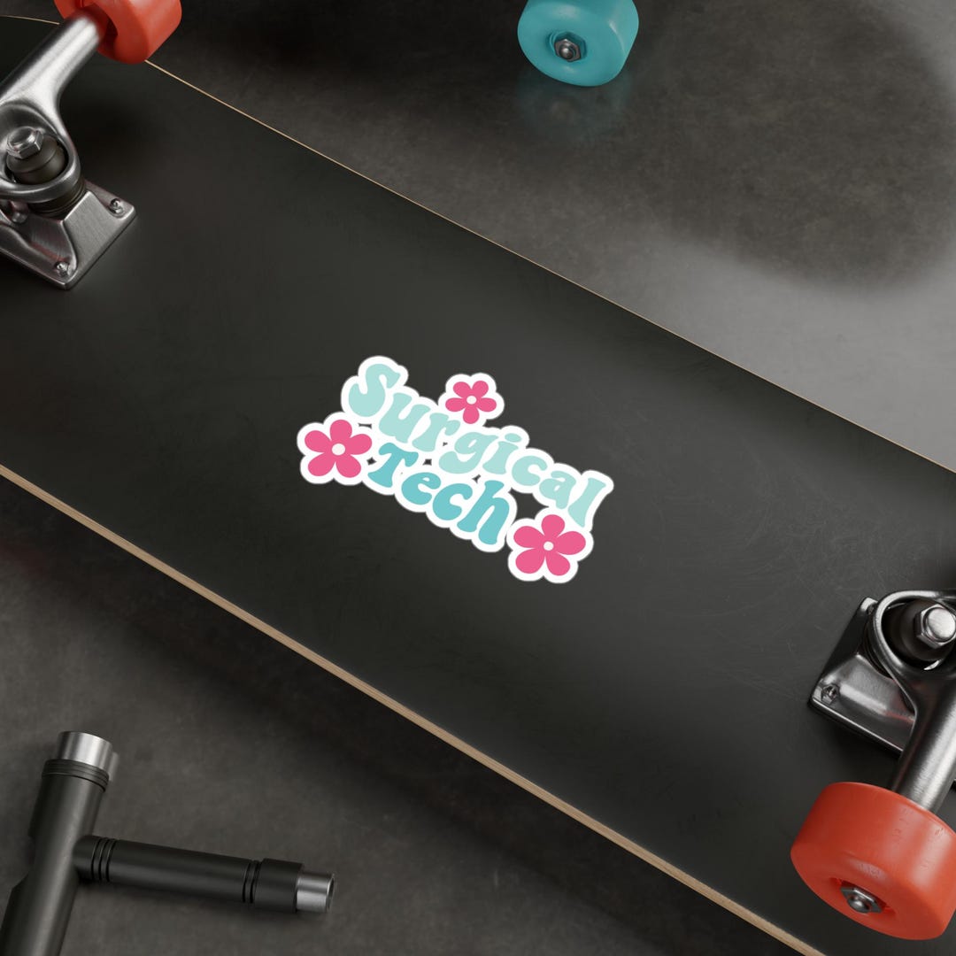 Surgical Tech Kiss-cut Vinyl Decal, Scrub Tech Sticker, Surg Tech Gift ...