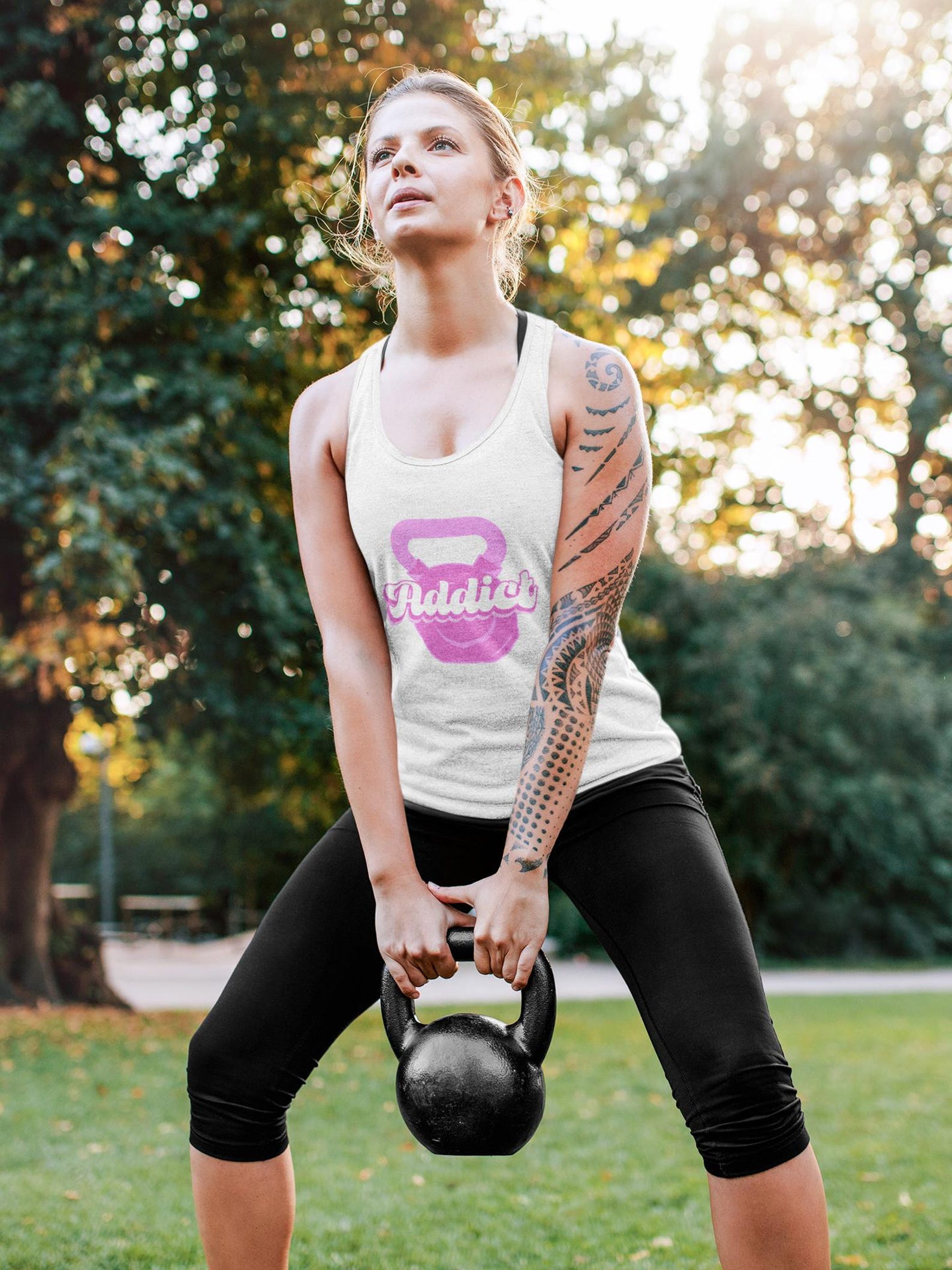 Workout Queen Tank Top, Gym Lover Muscle Tee, Fitness Chick Athletic ...