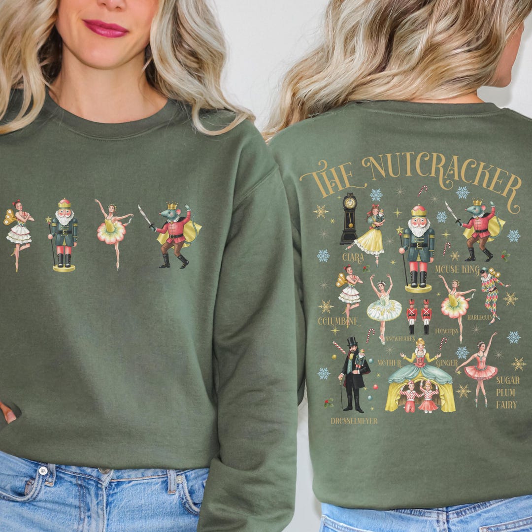 Nutcracker Sweatshirt, Christmas Nutcracker Shirt, Christmas Sweatshirt, Nutcracker Ballet Shirt ...