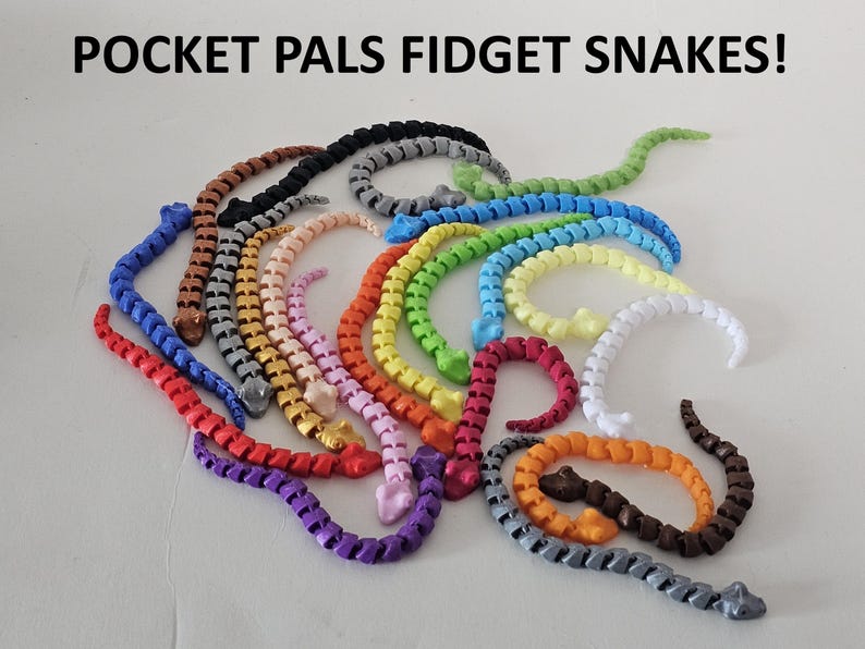 Pocket Pals Fidget Snakes - Etsy