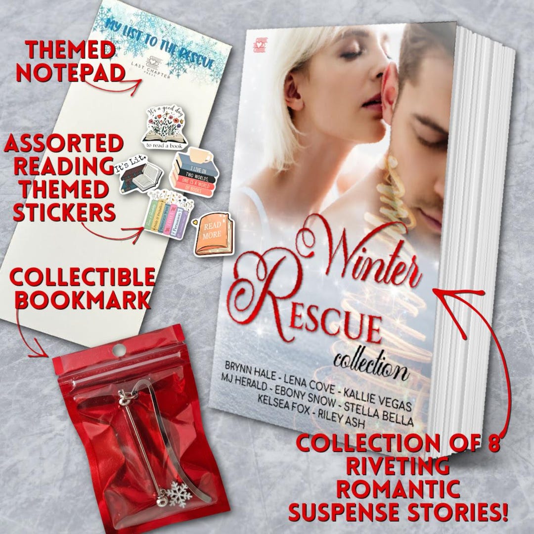Small Romance Book Box- Winter Rescue - Etsy