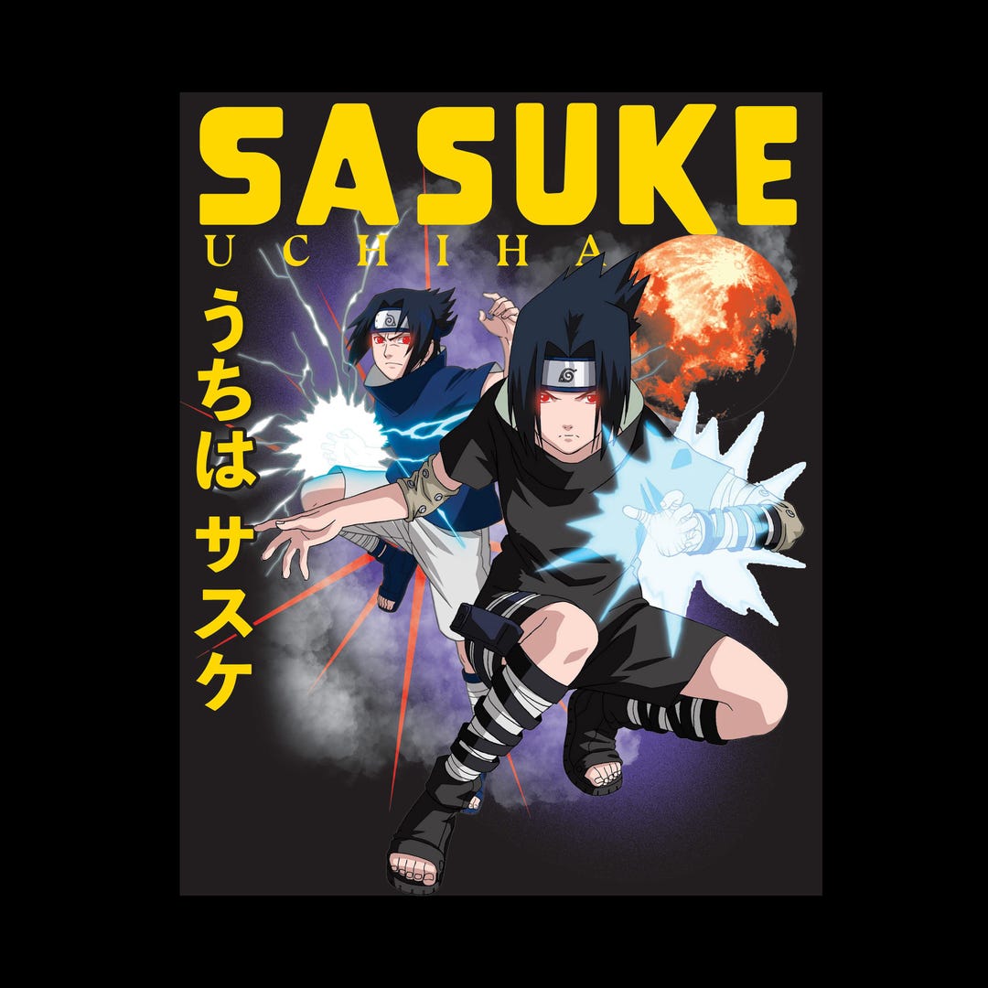 Naruto 'sasuke' Anime Poster Artwork - Etsy