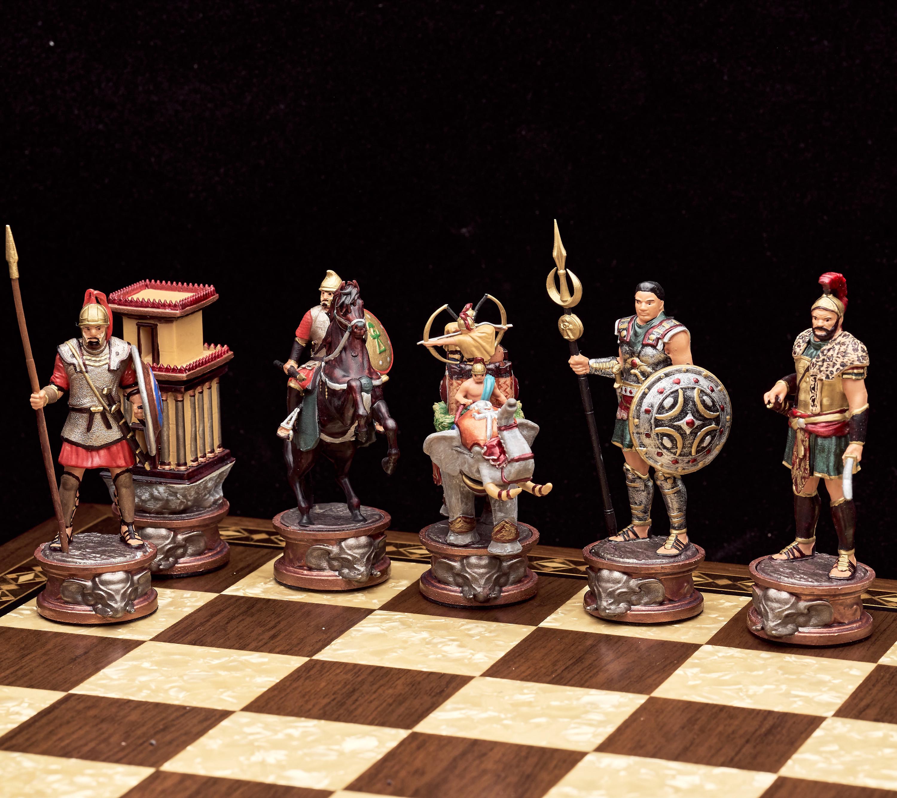 Personalized Carthage Vs Rome Chess Set, Ancient History Figures, Hand ...