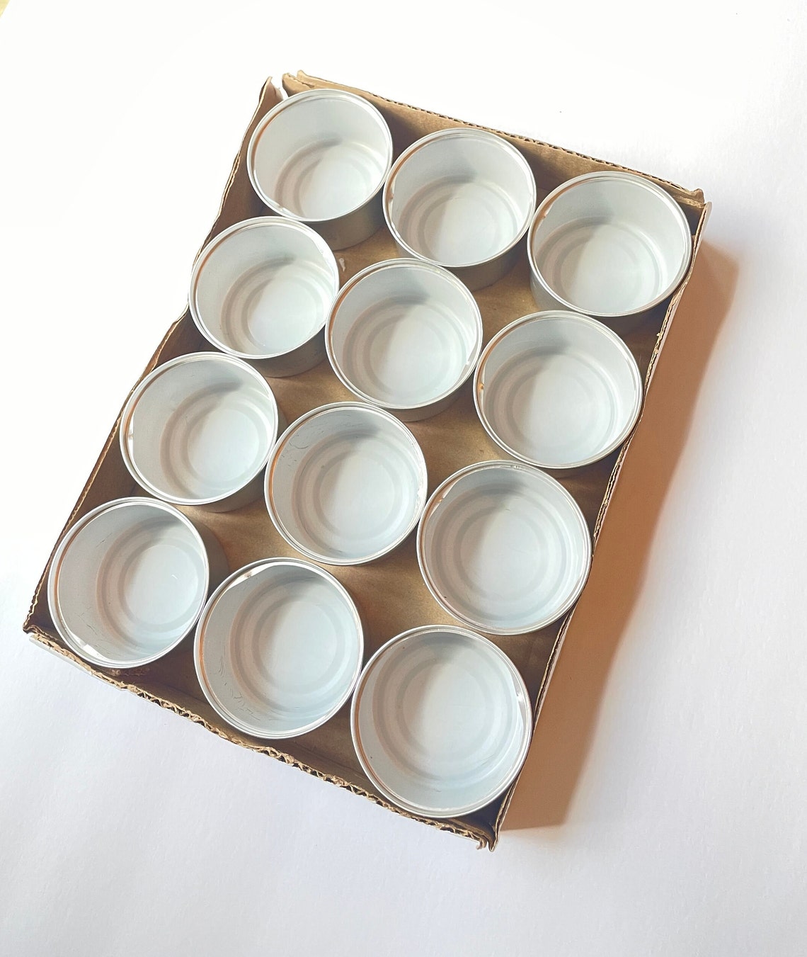 Metal Cans, 12 Craft Tins: a Dozen of Recycled and Cleaned 2.5 in ...