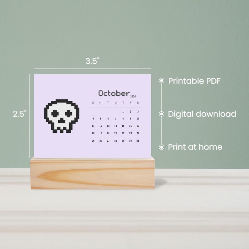 2026 Digital Calendar, Retro Video Game Planner, Pixel Art 2026 ...