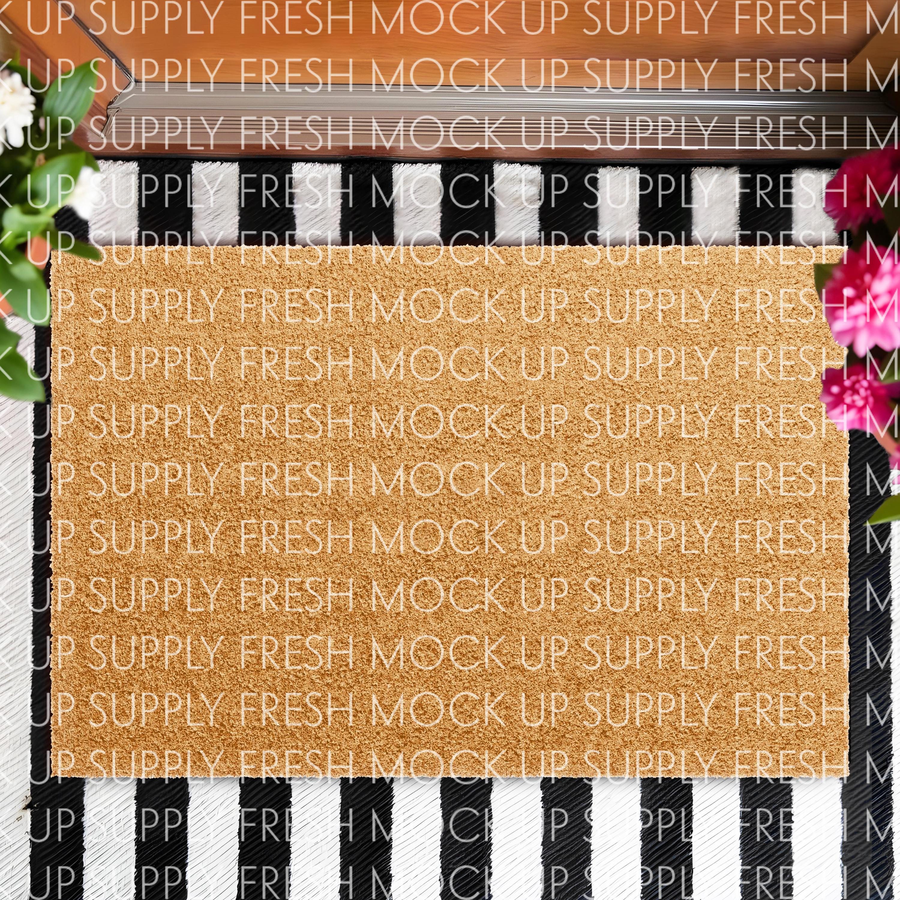 Doormat Mockup Cute for Your Design Printify Door Mat Mock-up Generic ...