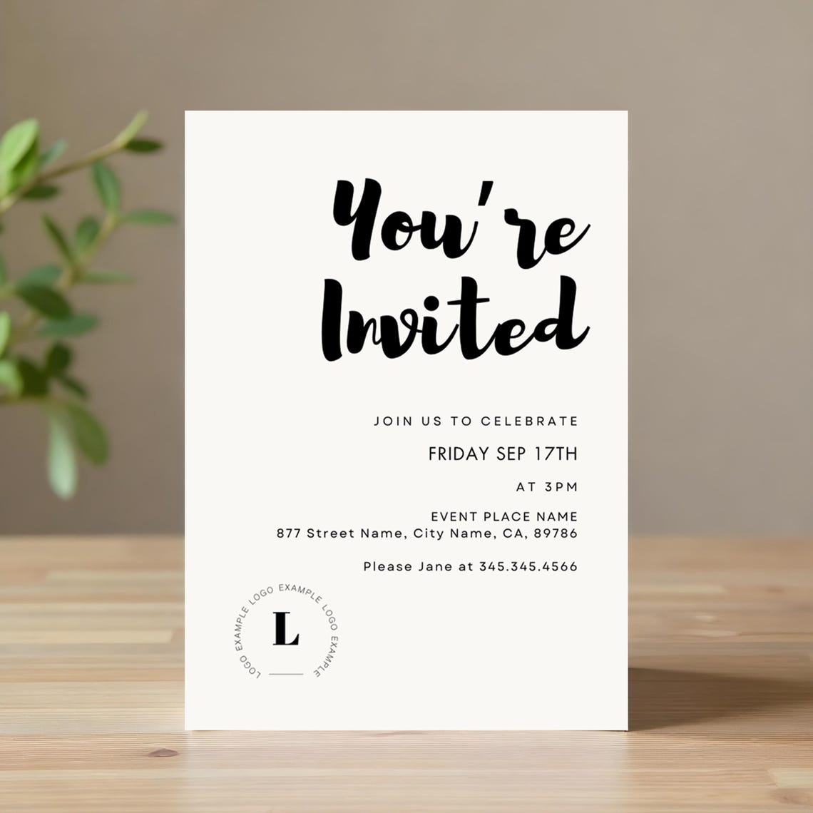 Modern Business Event Invitation Template Editable Printable Special ...