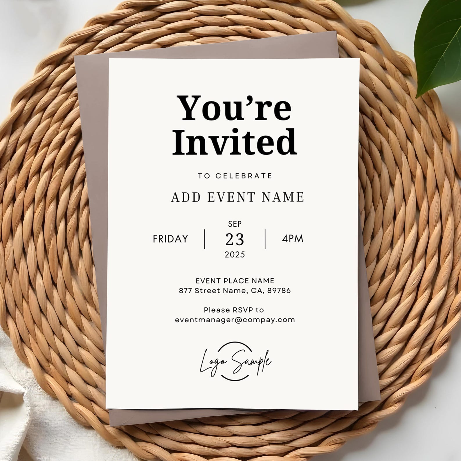 You're Invited Modern Business Event Invitation Template Editable ...