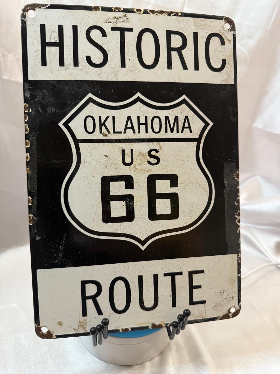 Rare Historic Vintage Oklahoma Route 66 Highway IDOT Metal Road Sign - Etsy