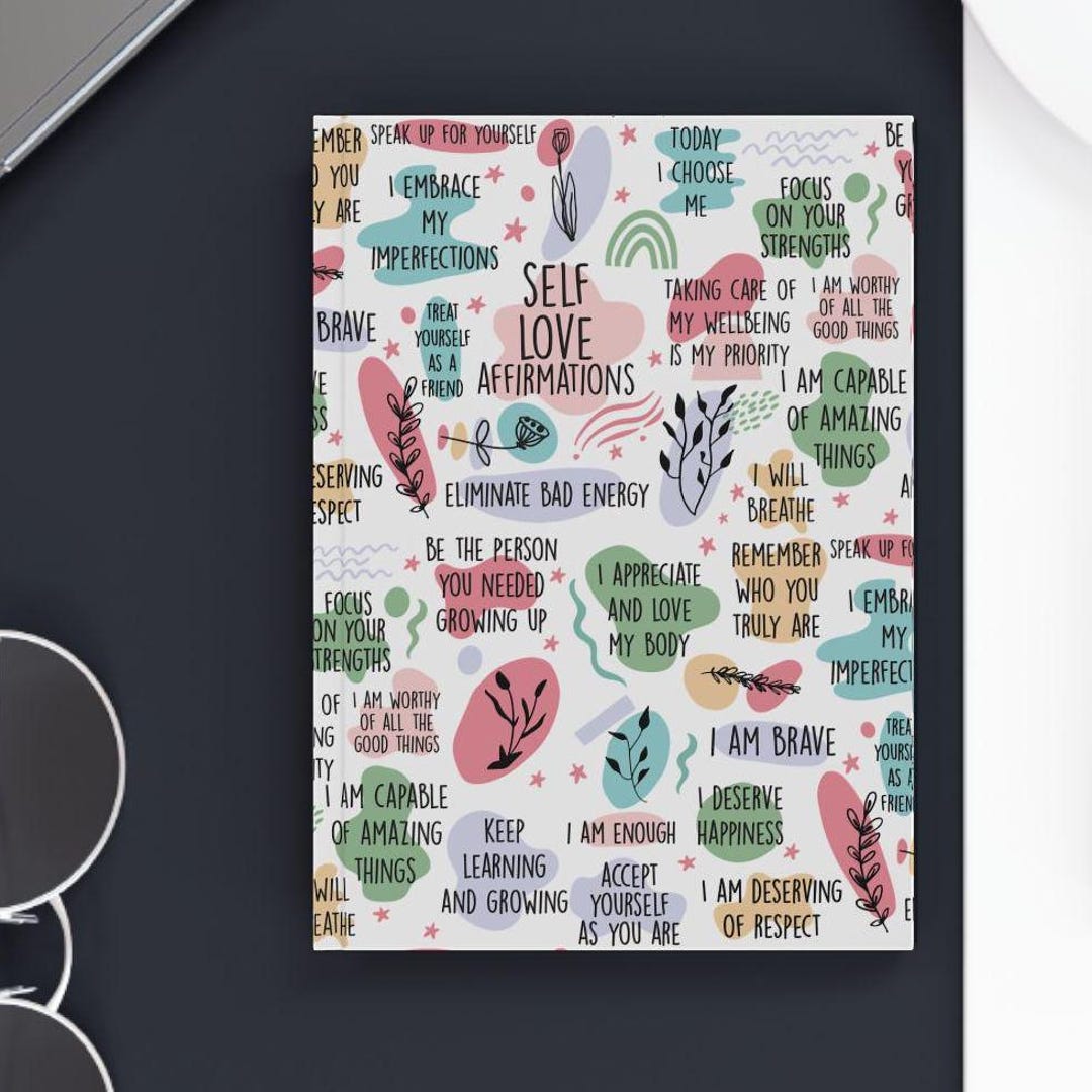Self Love Affirmation Journals 2025, Hard Backed A5 Journal, New Year ...