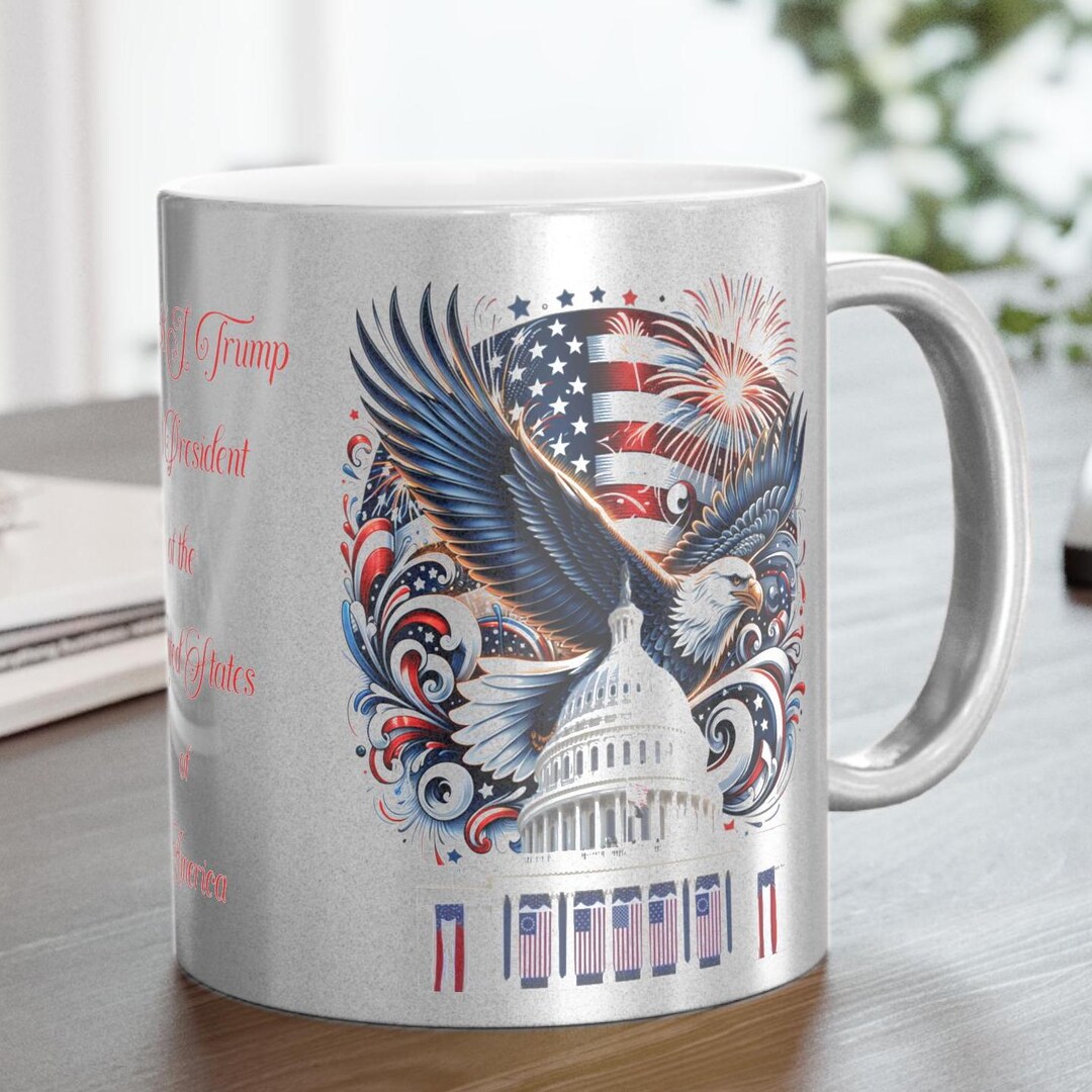 Inauguration Day 2025 47th US President, Donald Trump Gold Silver ...