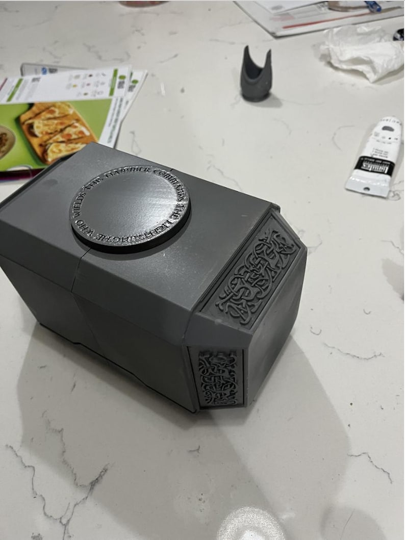 Mjolnir - Thor's Hammer 3D Printed - Etsy
