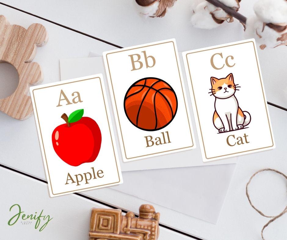 Printable Minimalist ABC Alphabets Cards - Etsy