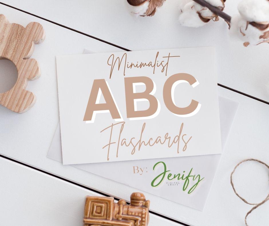Printable Minimalist ABC Alphabets Cards - Etsy