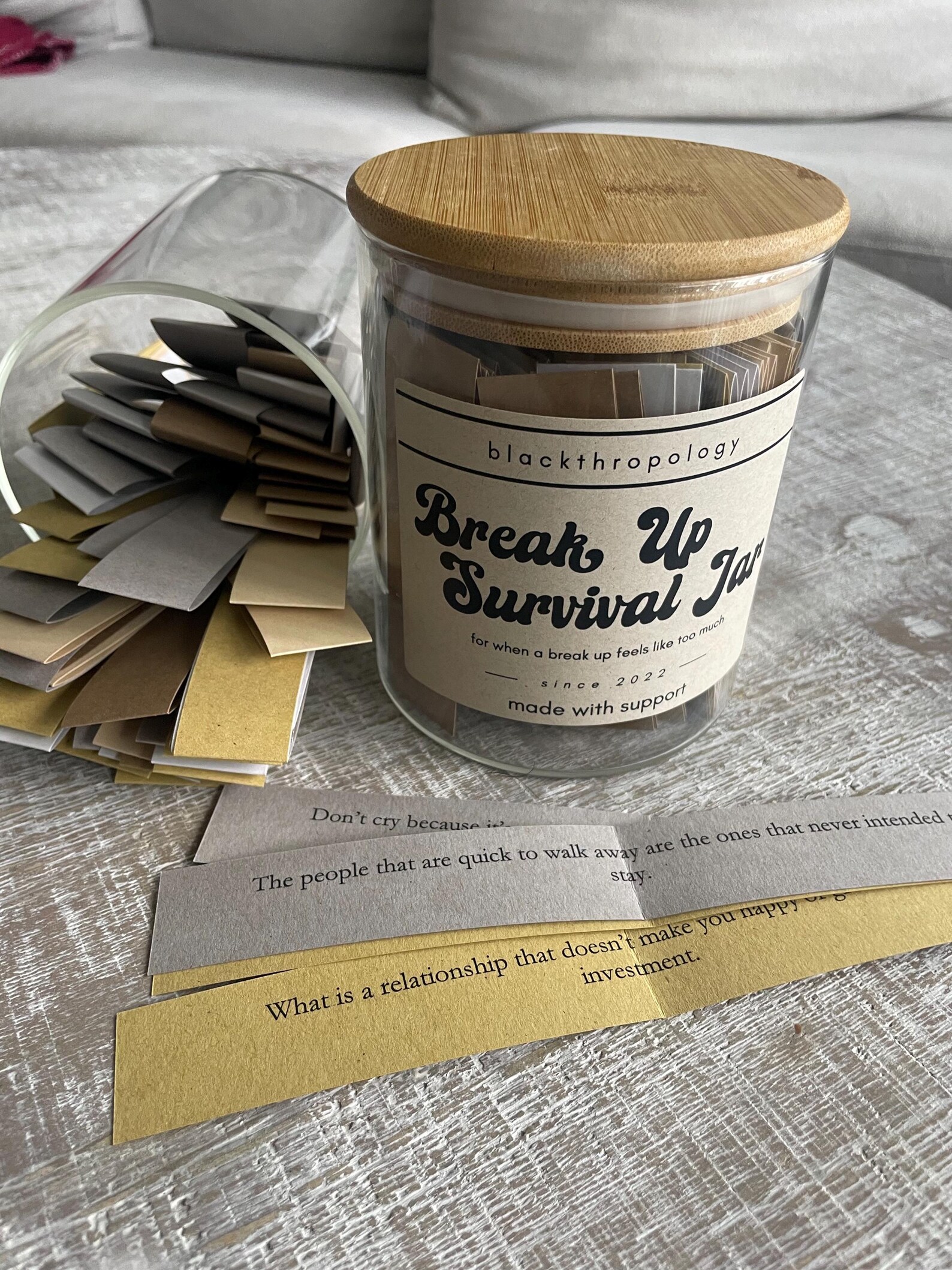 Breakup Survival Jar | Break up Survival Jar | Break up Care Package ...