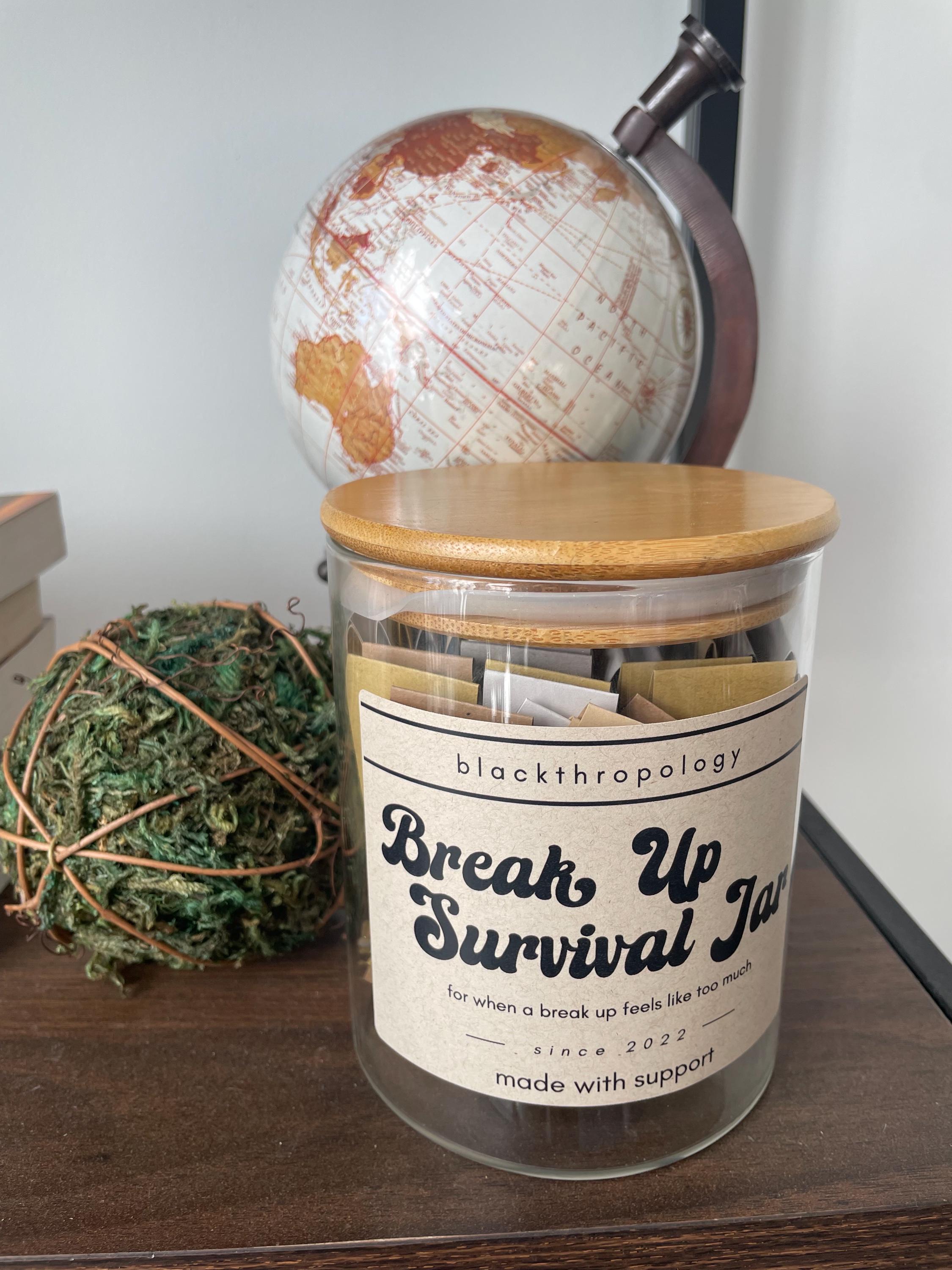 Breakup Survival Jar | Break up Survival Jar | Break up Care Package ...