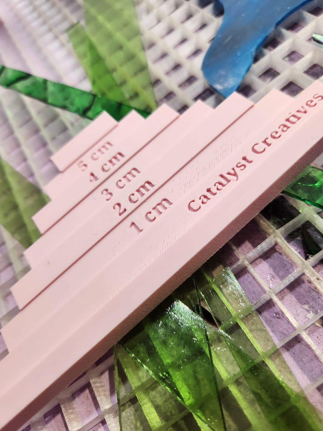 Teal Stained Glass Strip Assist - Etsy