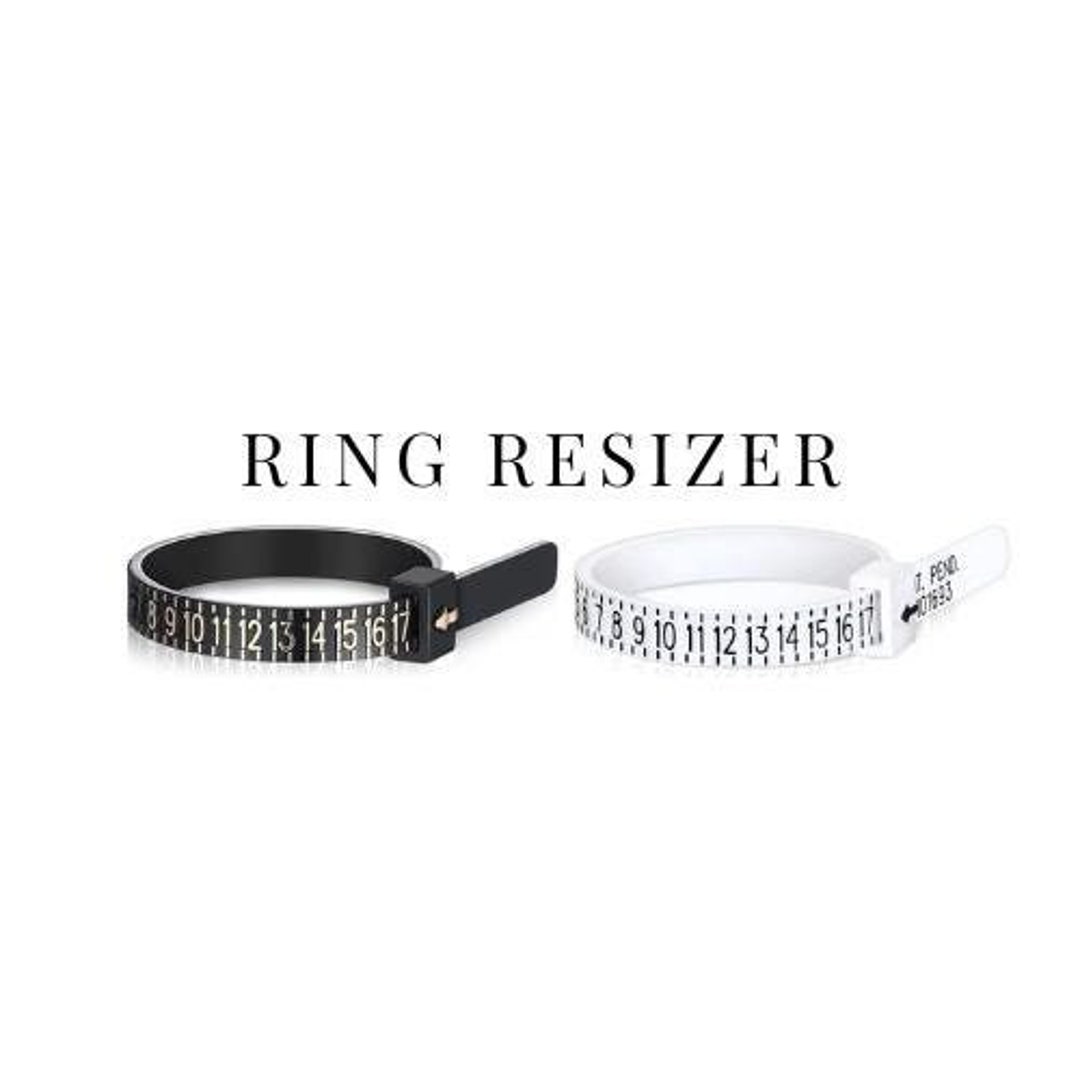 Reusable Plastic Ring Sizer - Adjustable Plastic Ring Size Finder, Full ...