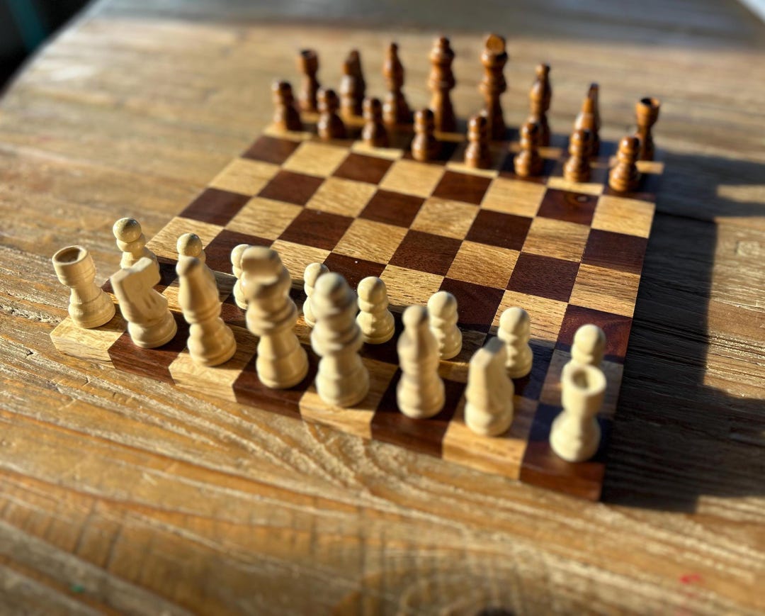 Home Made Solid Wood Chess Board Made of Fallen Black Walnut and Cedar ...